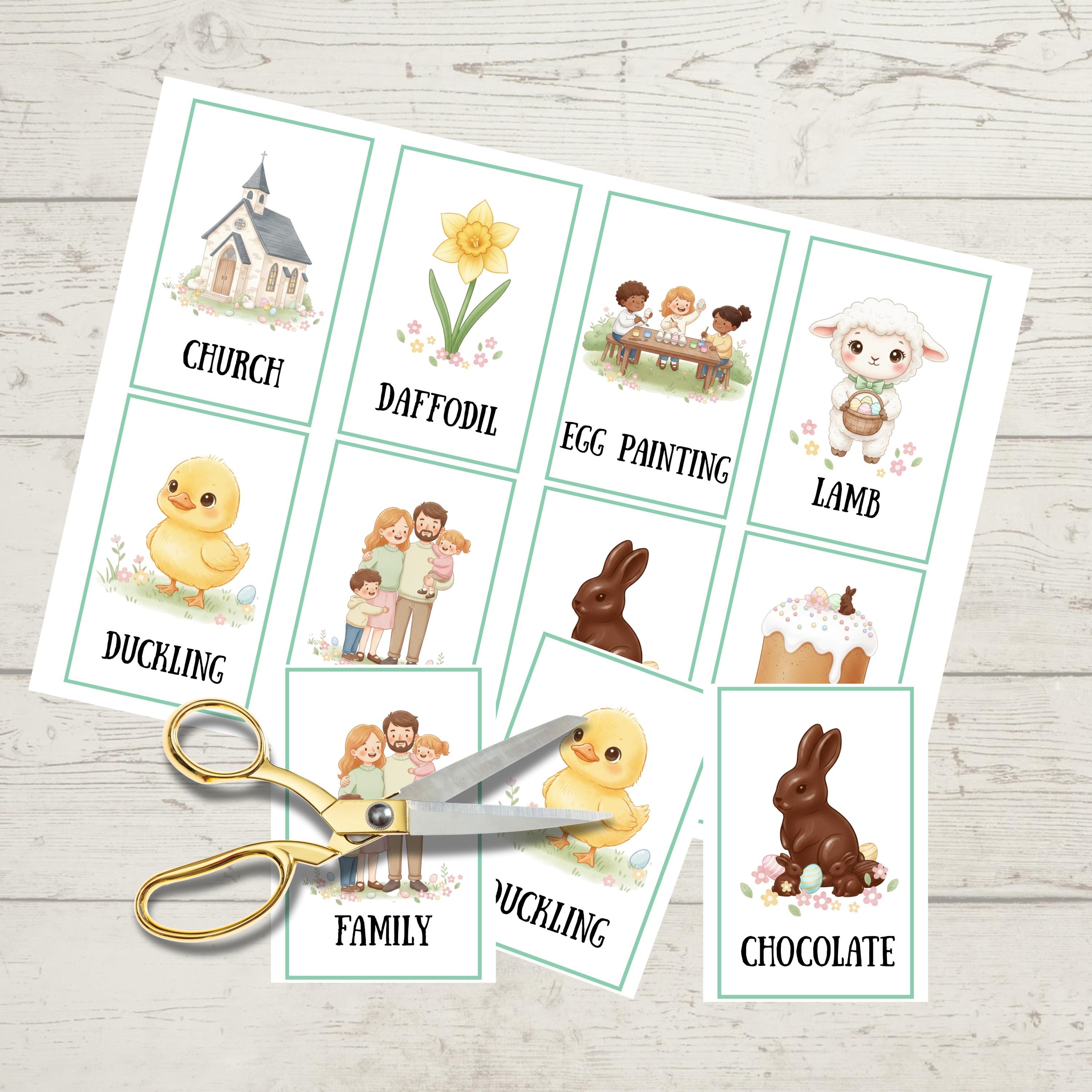 Easter Vocabulary Flashcards, Spring Montessori Learning (PDF Download ...