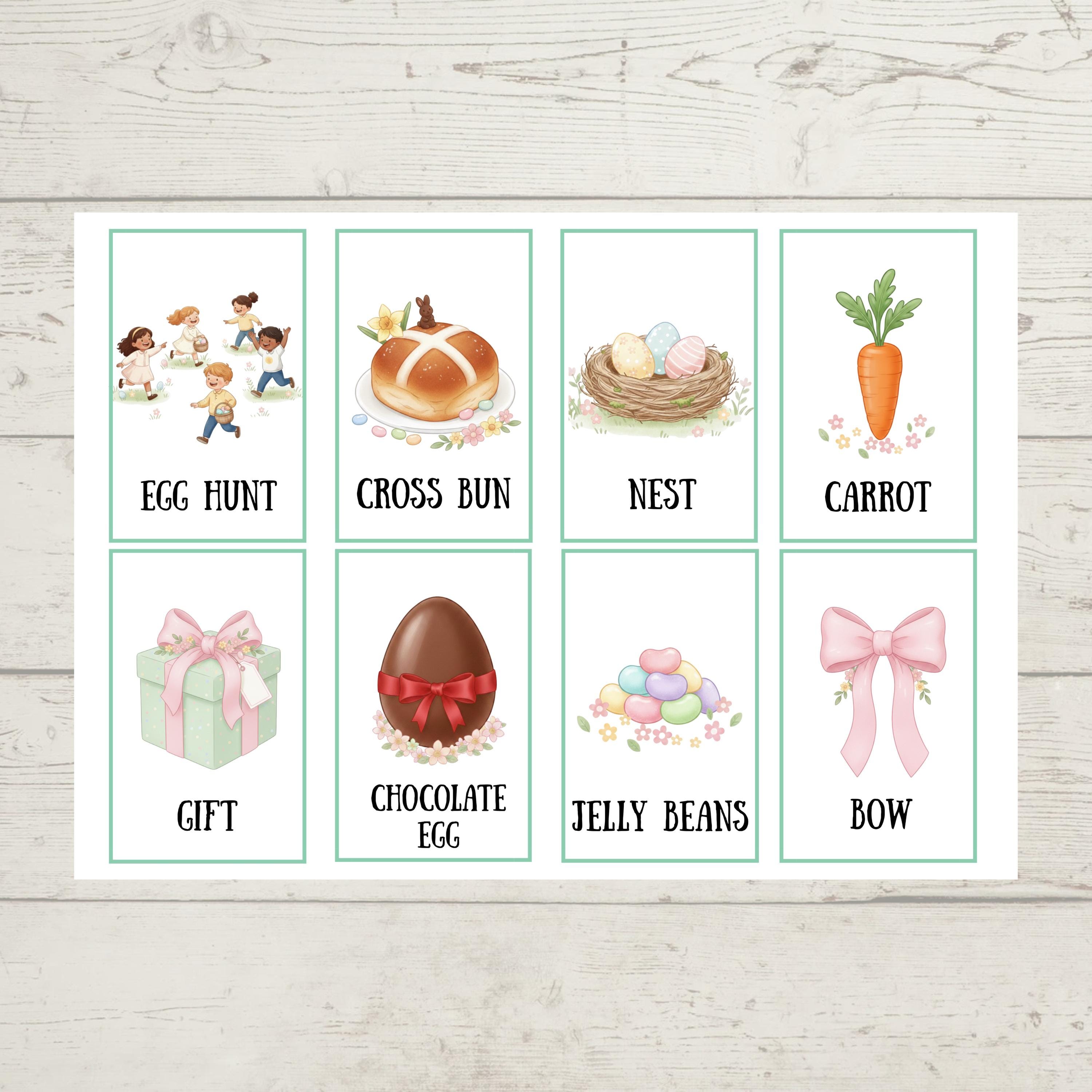 Easter Vocabulary Flashcards, Spring Montessori Learning (PDF Download ...