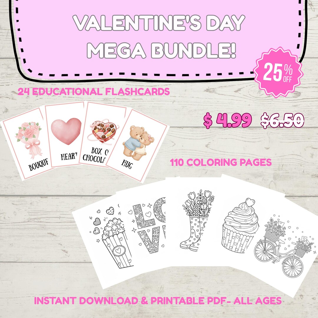 Cartes mémoire et pages à colorier pour la Saint-Valentin : activités ...