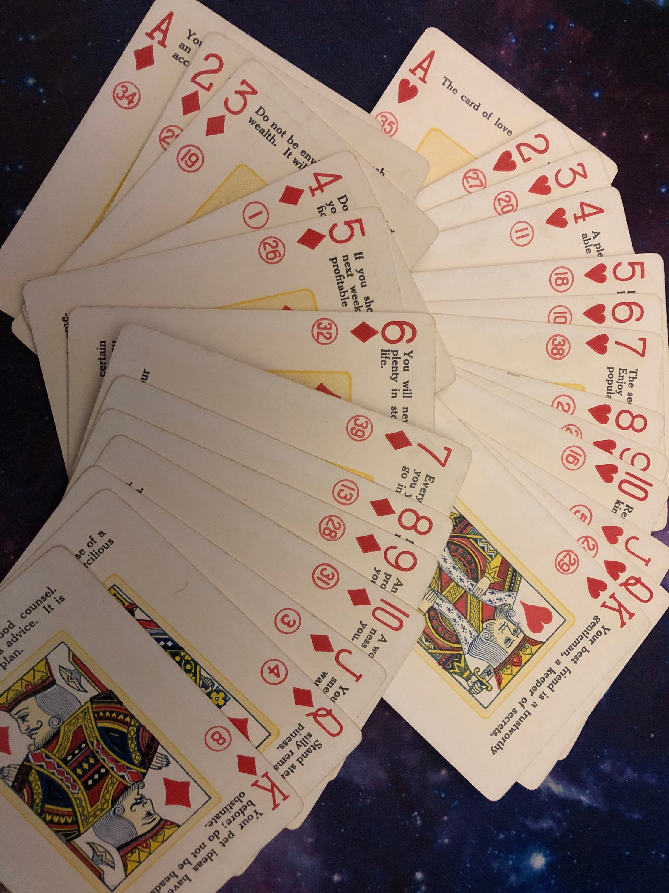 RARE Antique Fortune Telling Cards - Revelation No. 357x - Gold Edge ...