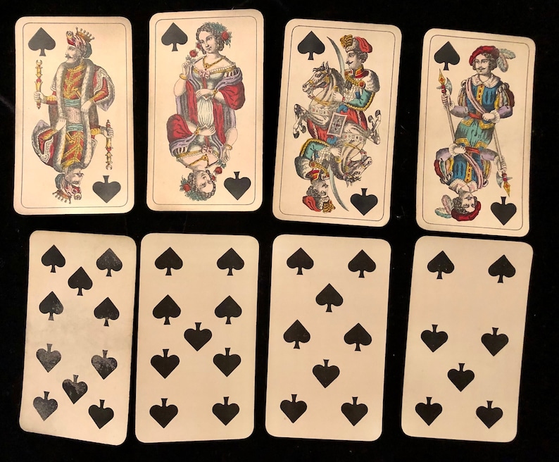 1903 Austrian Tarock Tarot Cards, Piatnik, Sohne in Vienna - Industrie ...