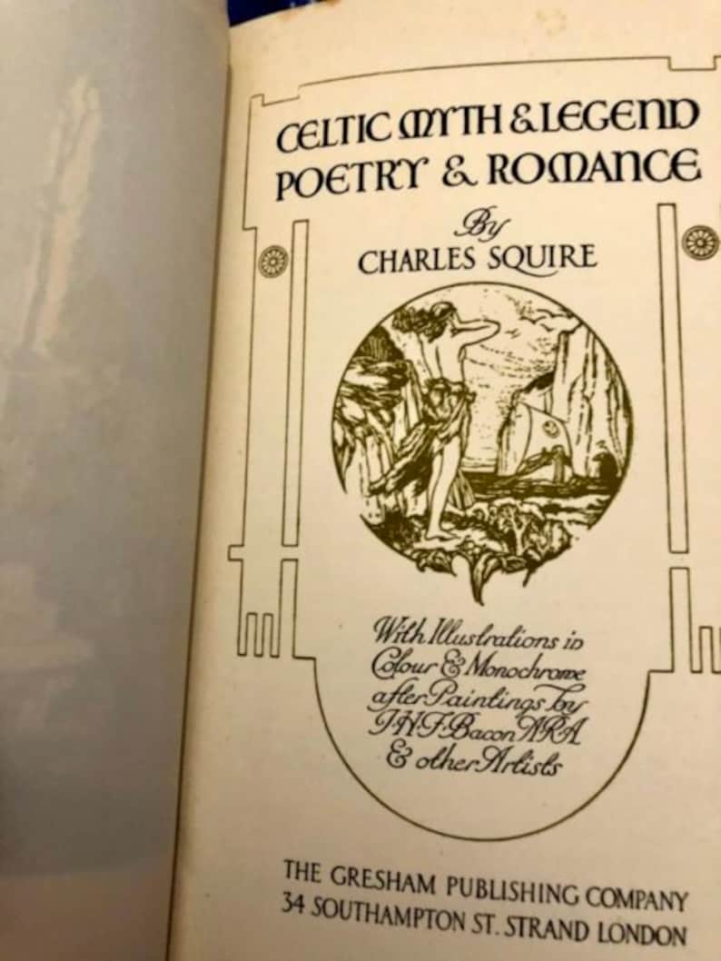 OOP: Celtic Myth & Legend Poetry and Romance Charles Squire - Etsy