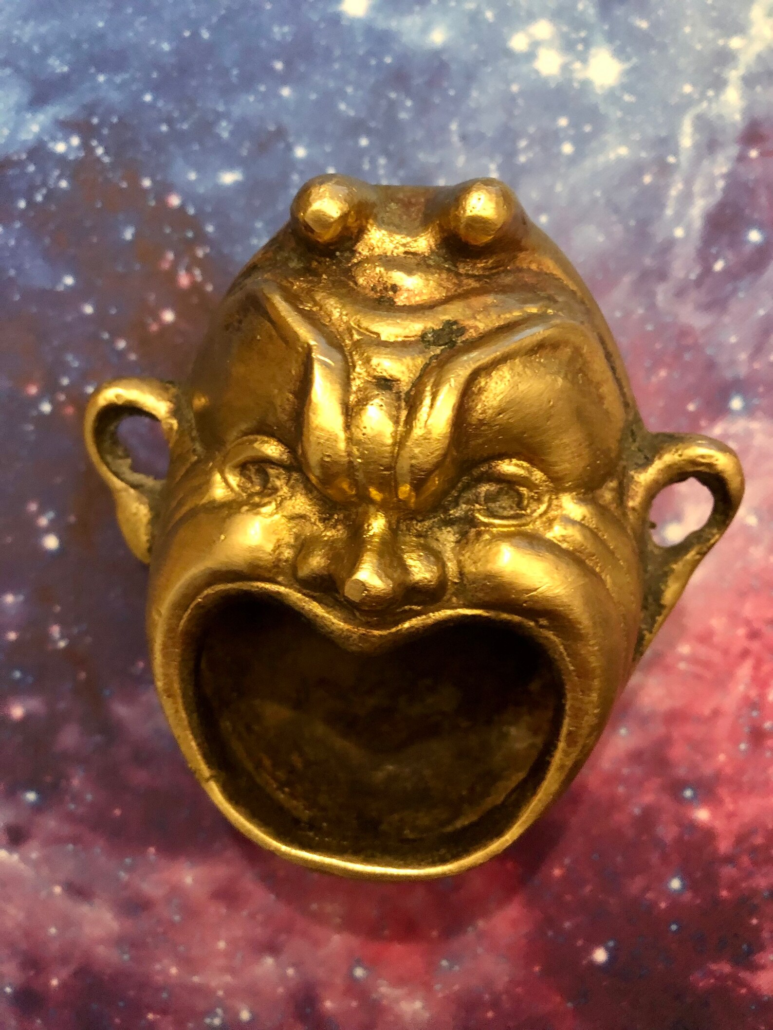 Brass Greek Devil/satyr/pan/mask Vintage Incense Burner - Etsy