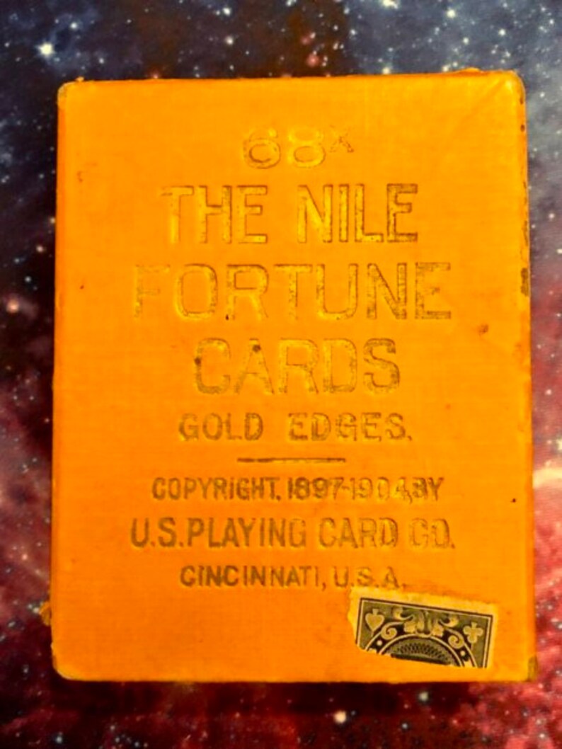 Antique Fortune Telling Cards the Nile No. 68X Gold Edge | Etsy