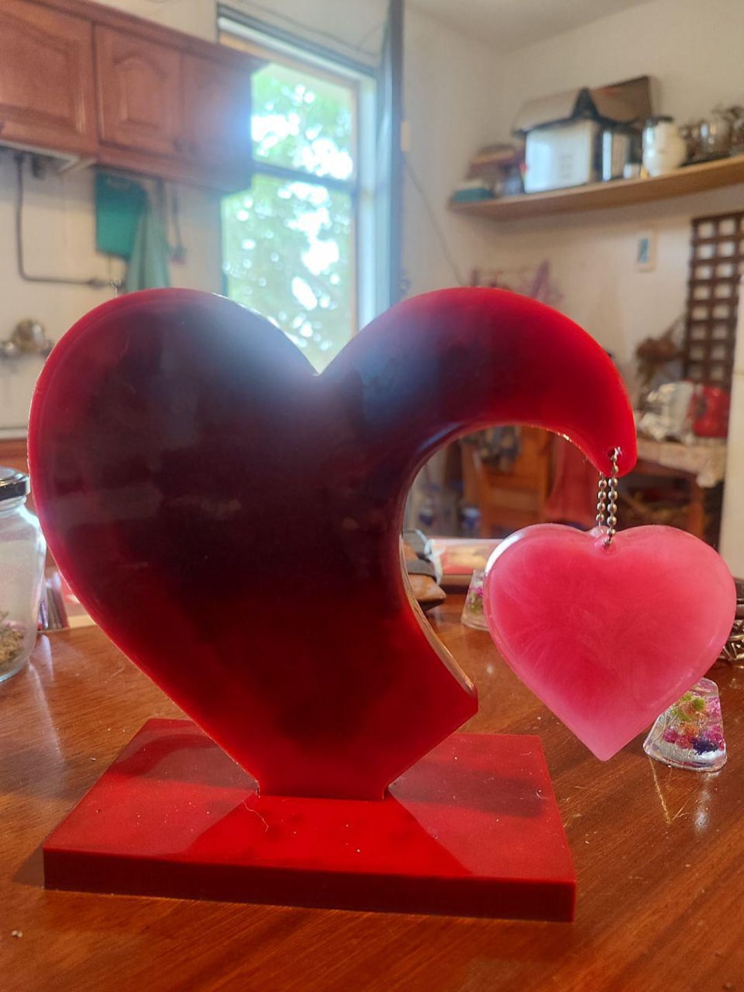 Heart-shaped Epoxy Display - Etsy
