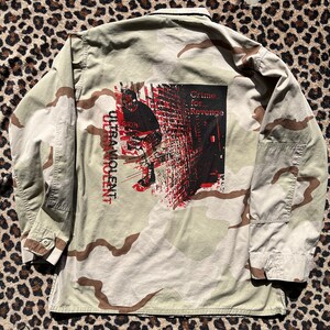 Desert Camouflage Punk Jacket Marked L Fits Xl Ultra-violence Print by ...