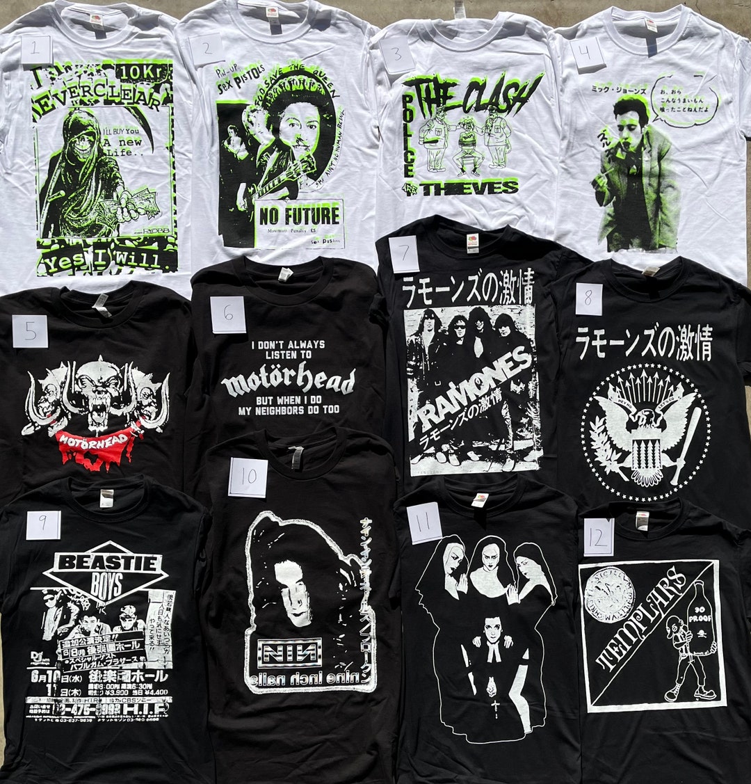 Punk Shirt Twelve to Choose From Small Through XXL Addicted to Chaos - Etsy
