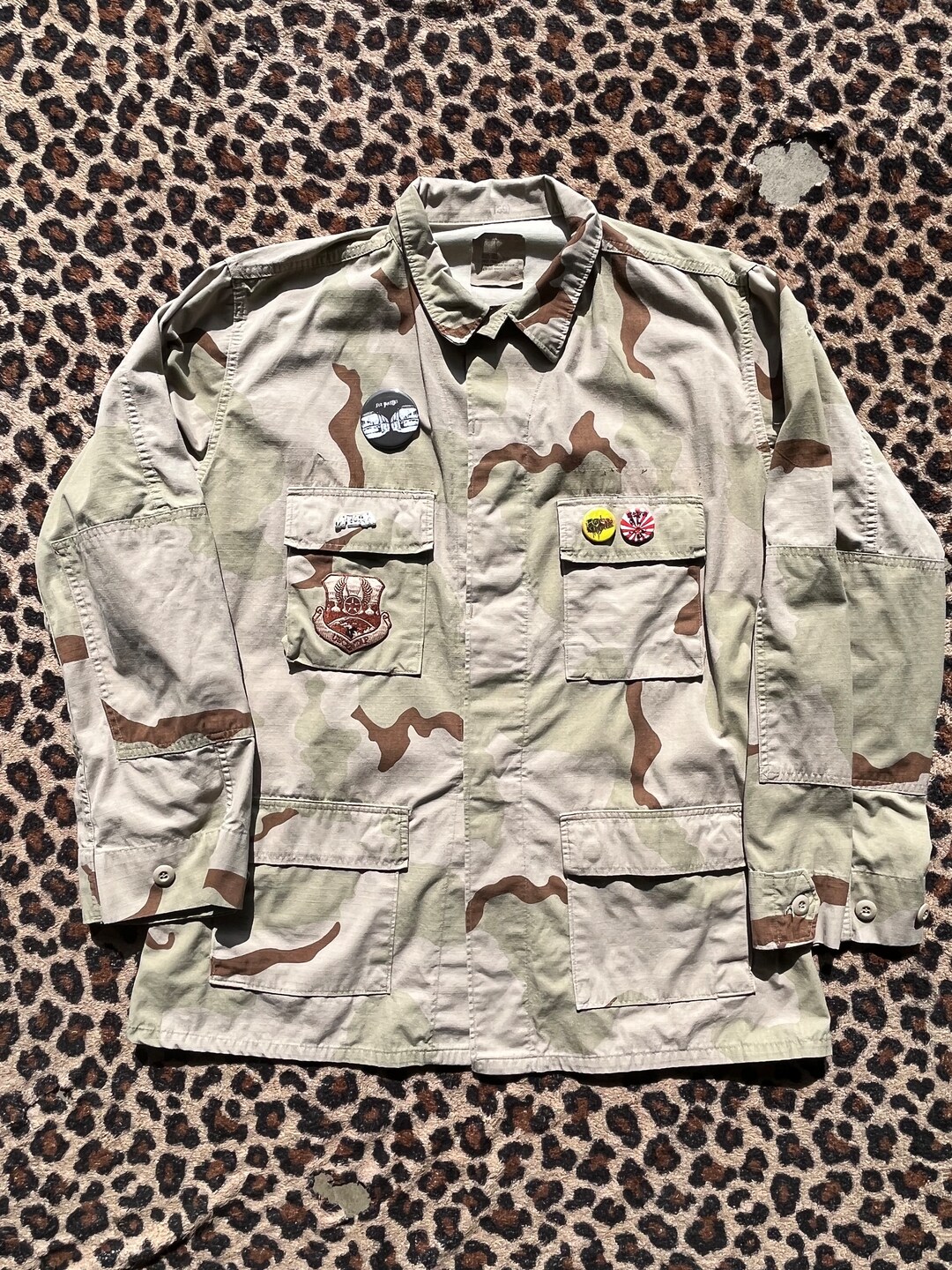 Desert Camouflage Punk Jacket Marked L Fits Xl Ultra-violence Print by ...