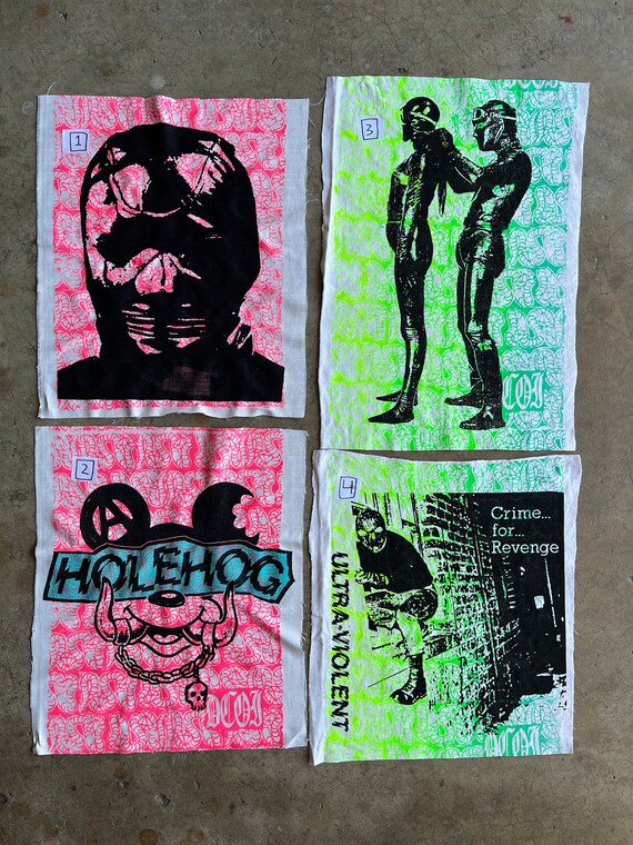 Limited One off PUNK Back Patches 1 23 by Addicted to Chaos - Etsy