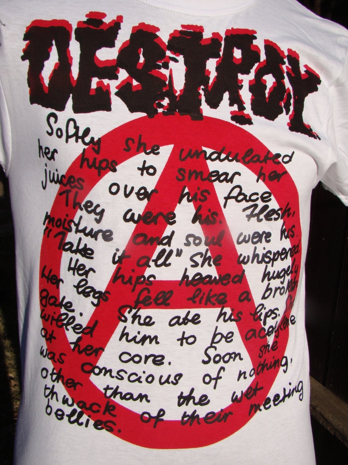 DESTROY Anarchist Love Story Seditionaries Style Punk Shirt by | Etsy