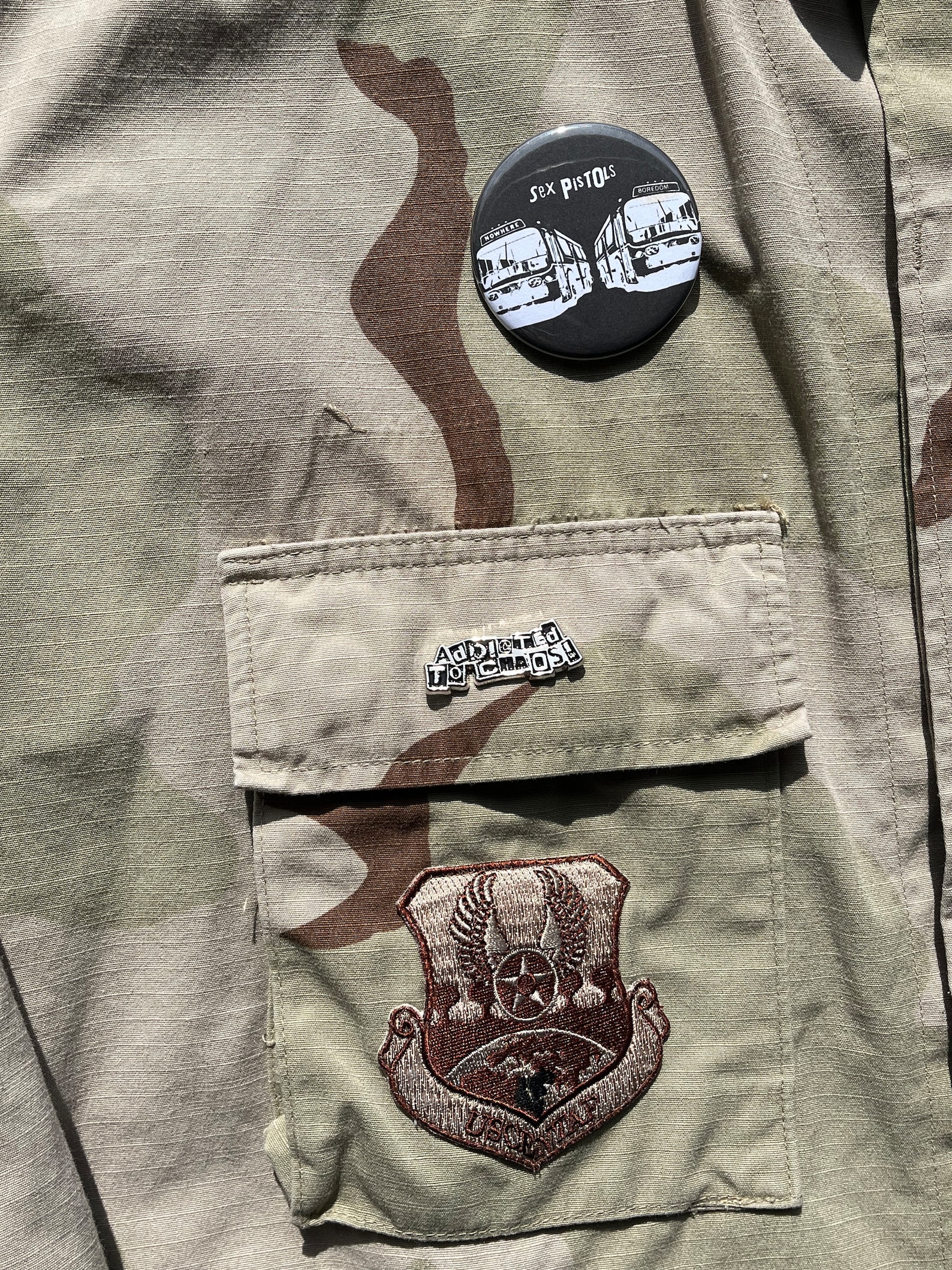 Desert Camouflage Punk Jacket Marked L Fits Xl Ultra-violence Print by ...