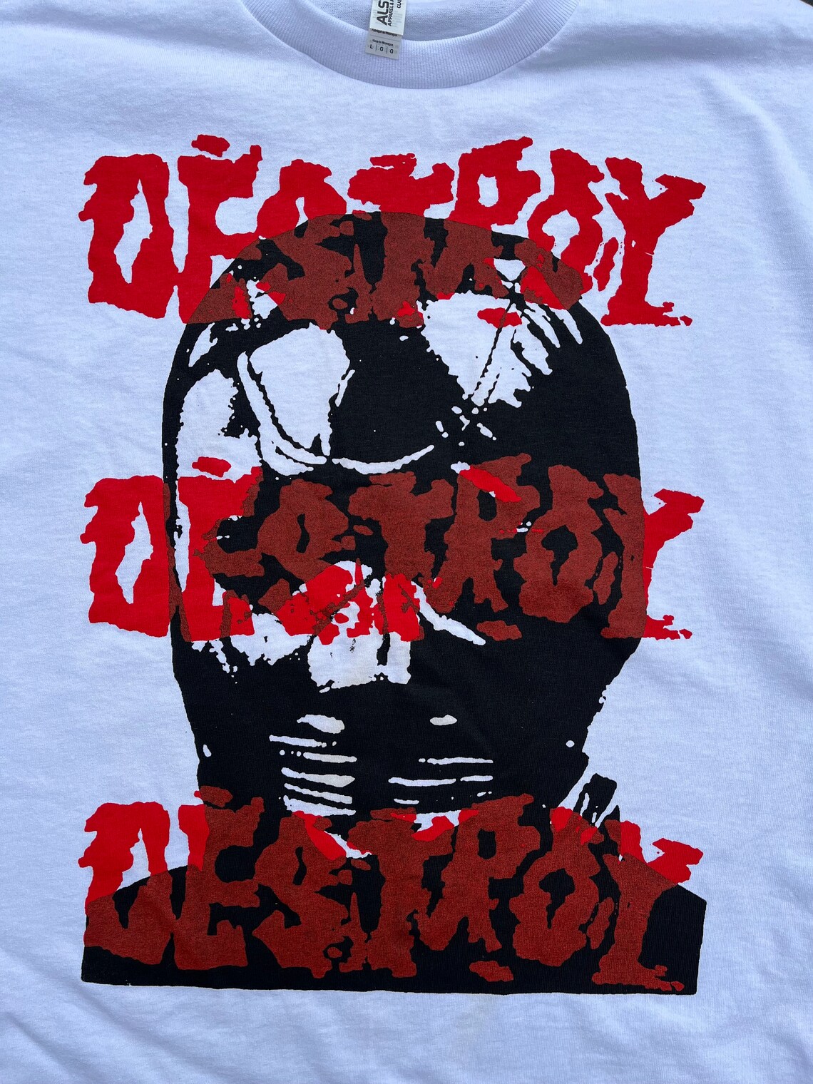 Gimp Bondage Mask Shirt Seditionaries Style Sex T-shirt Kink S&m ...