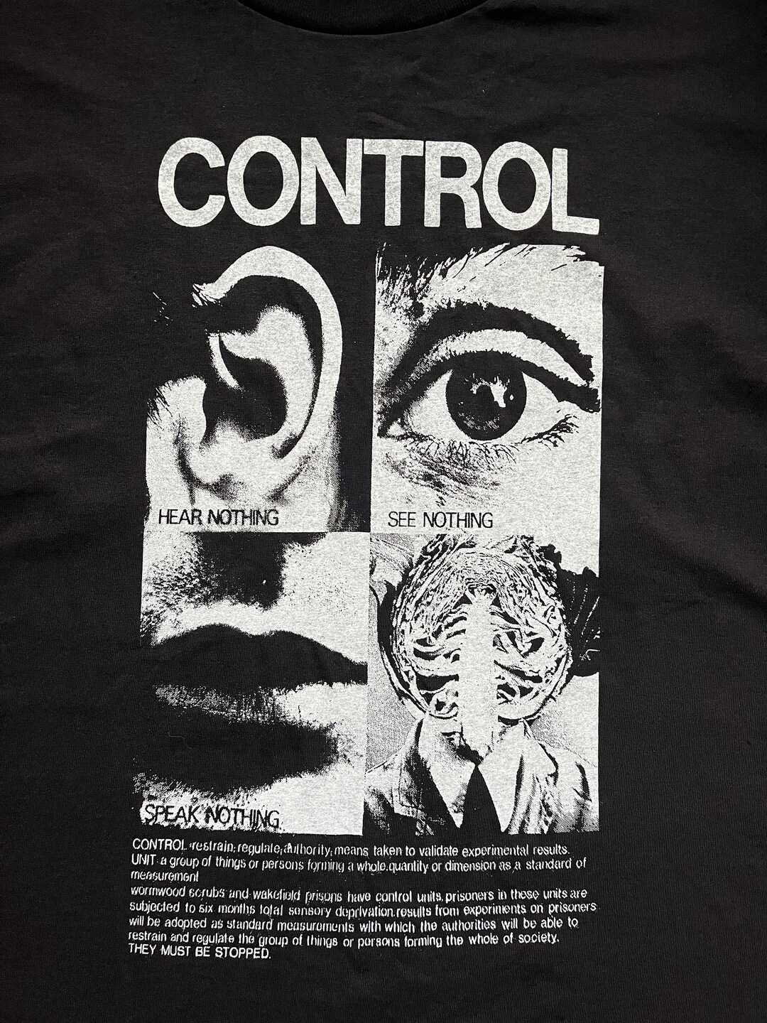 CONTROL Hear Nothing PUNK Shirt by Addicted to Chaos Discharge ...