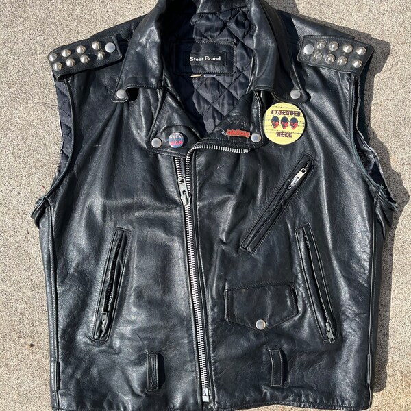 Punk Vest - Etsy