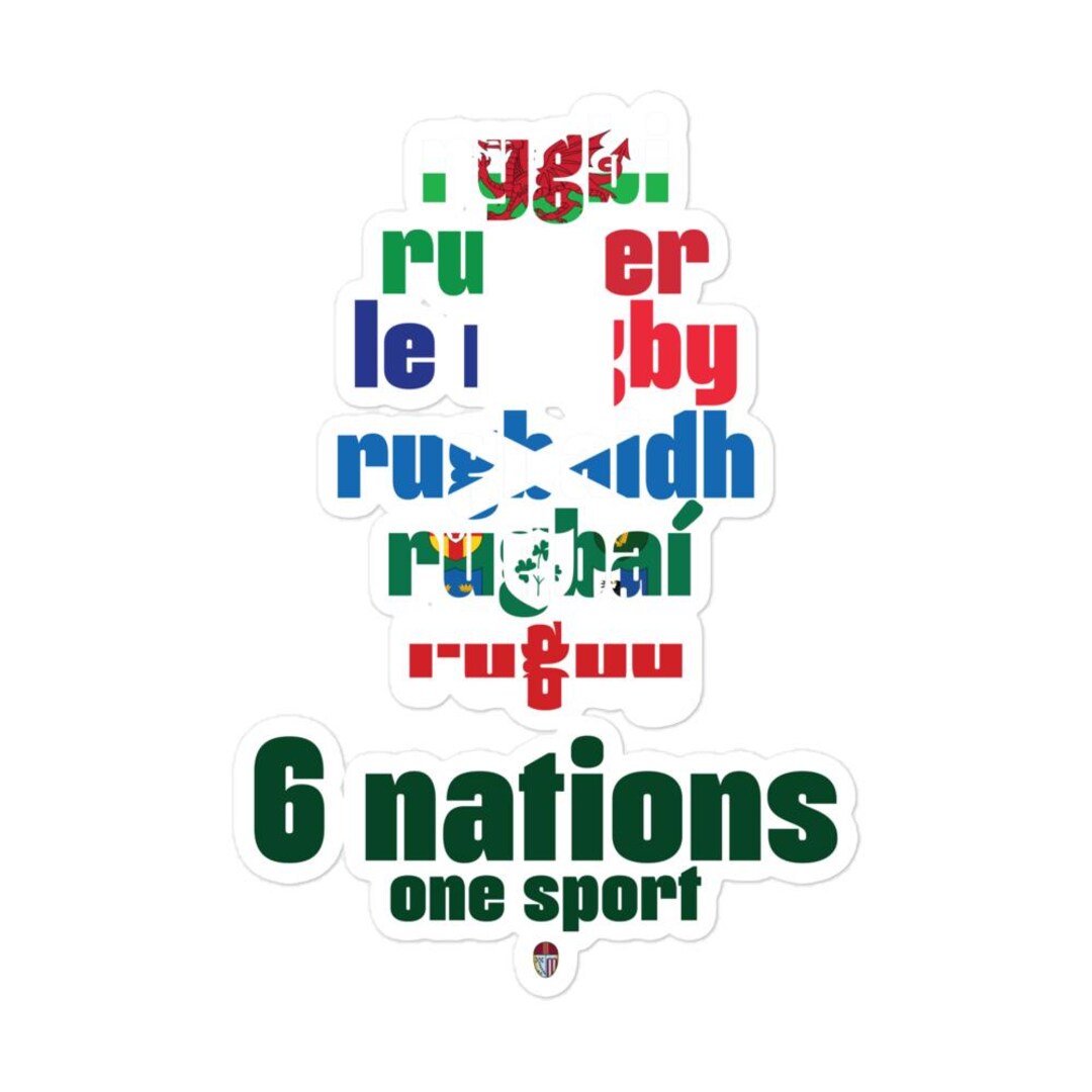 Rugby Bubble-free Stickers 6 Nations Flags Gift - Etsy