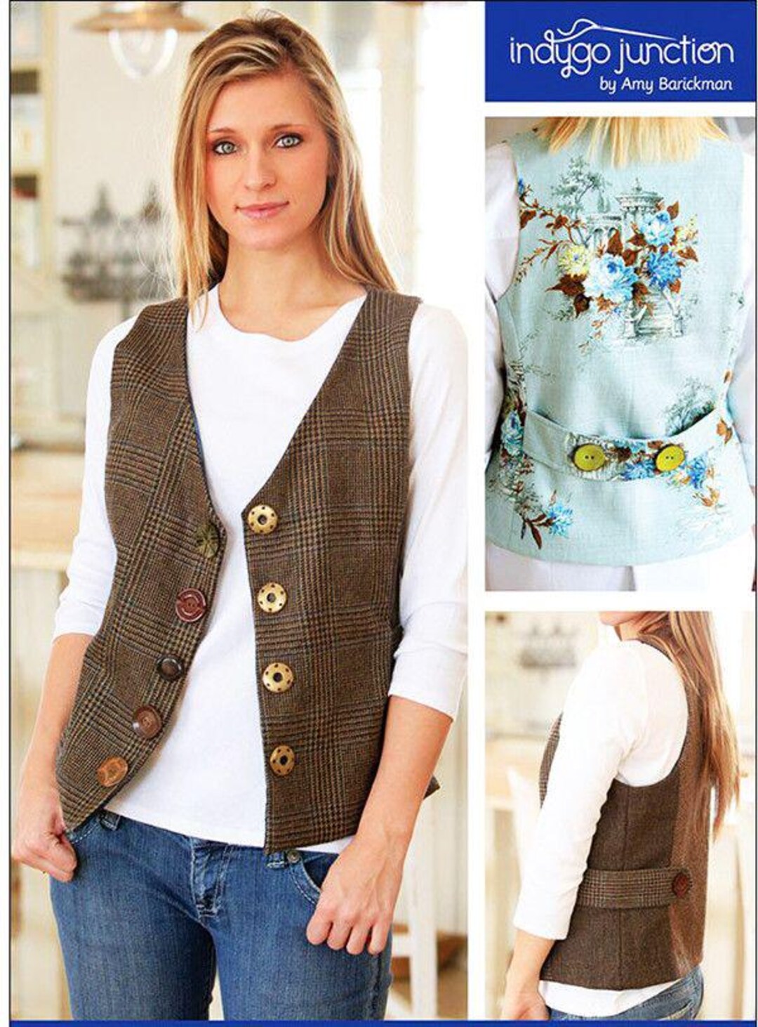 Indygo Junction Classic Vest Pattern IJ868 Crossroads Pattern Amy ...