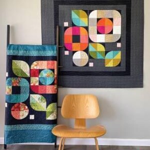 Robin Pickens Quilt Pattern Mod Flower Box 2 Sizes - Etsy