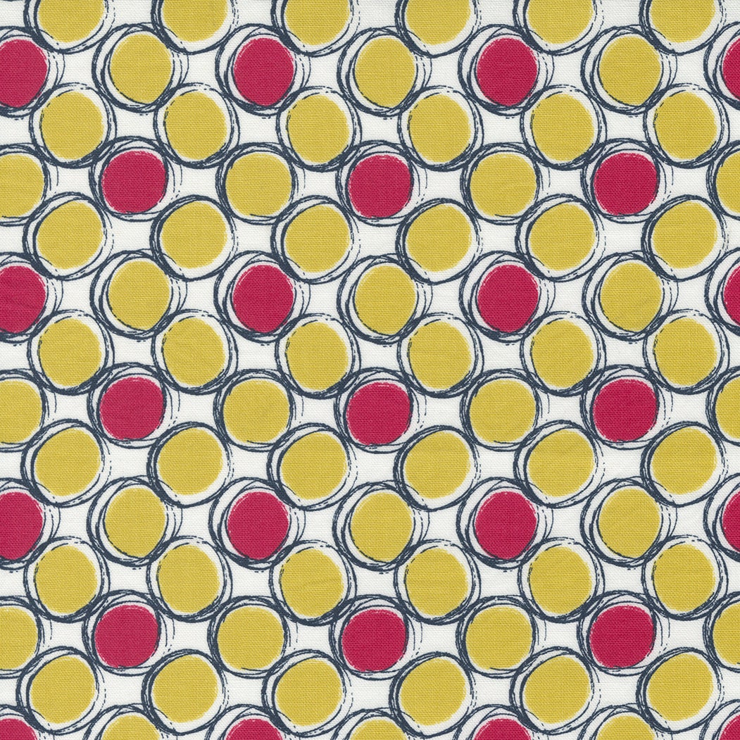 Jen Kingwell the Lookout Fabric Line. Rockpool Picnic - Circles in a ...