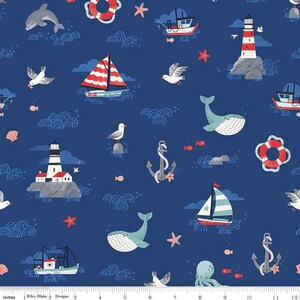 Lost at Sea Riley Blake Designs 100% Cotton - Etsy