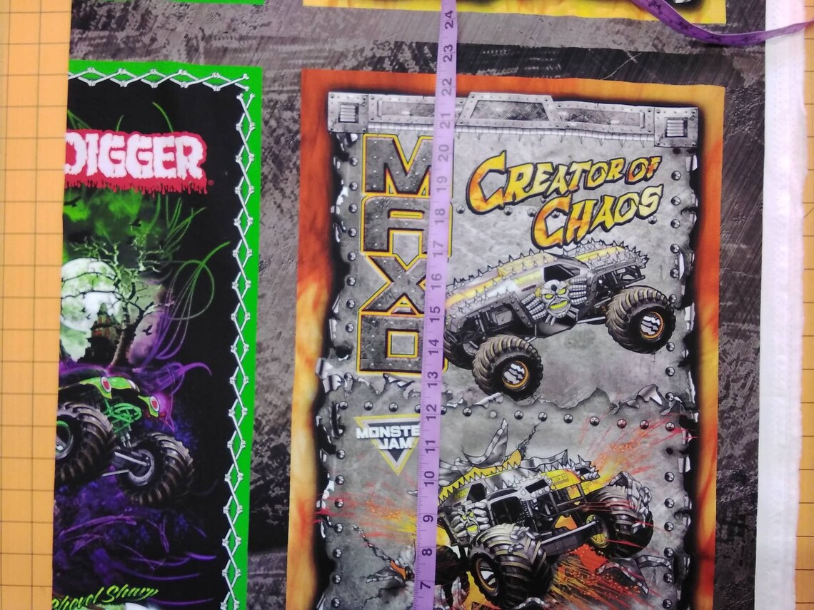 Monster Jam Fabric Collection by Print Concepts 10280 | Etsy