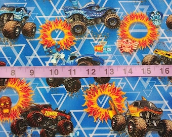 Monster Jam Fabric Collection by Print Concepts 10280 | Etsy