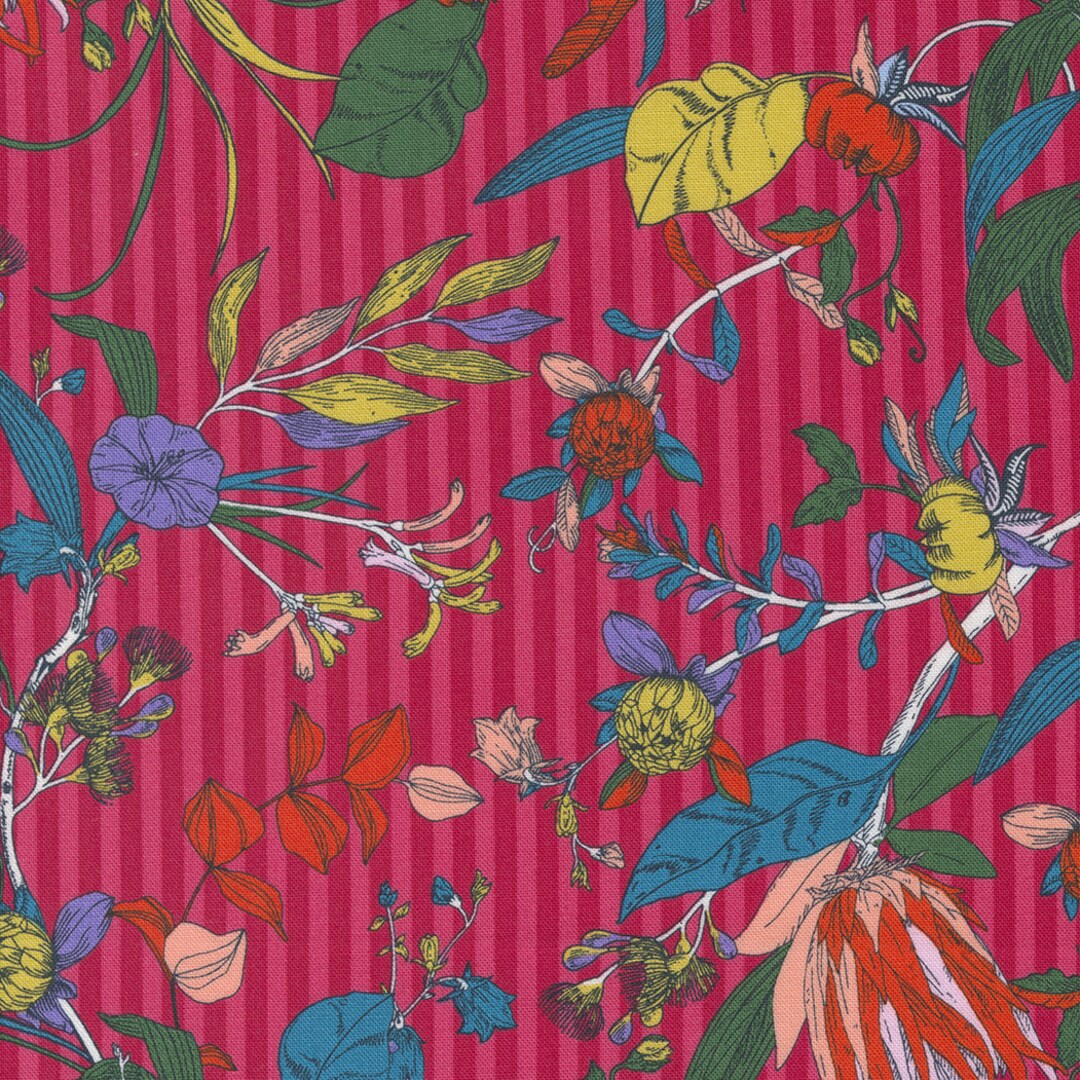 Jen Kingwell the Lookout Fabric Line National Park Floral Print ...