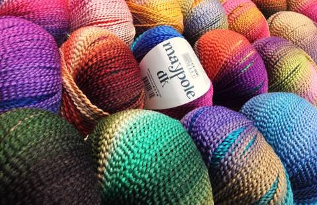 Euro Yarns Maypole DK Yarn Self Striping Machine Washable 100% ...
