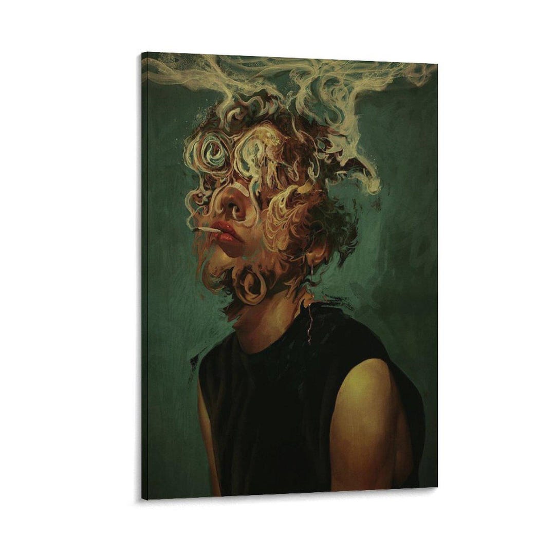 Dissolving Painting on Canvas Wall Art Poster Picture Print Living Room ...