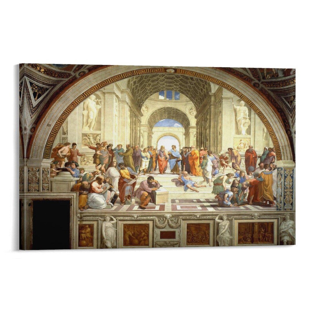 Pyramid Raphael Classical Philosopher Socrates Aristotle Greece ...