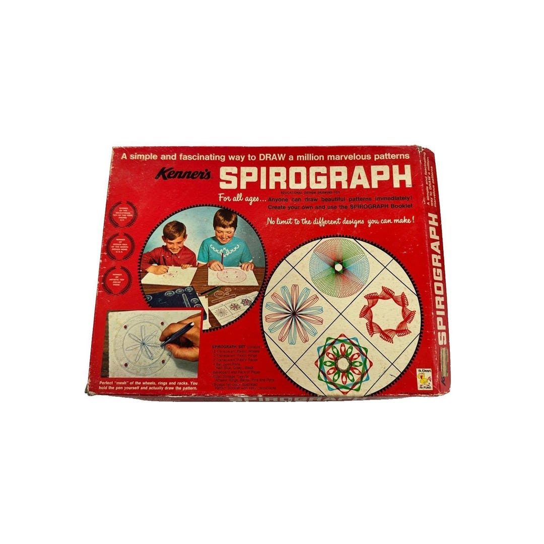 Vintage 1967 Kenner Spirograph Drawing Toy Set Incomplete Retro Art ...