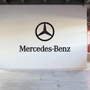 Mercedes Benz Aluminium Garage - Home Sign Wall Art: Versatile Decor - Etsy