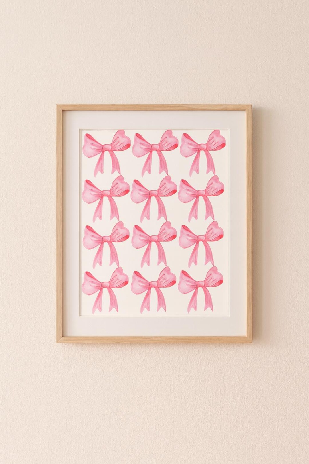Watercolor Bows Printable Poster - Etsy