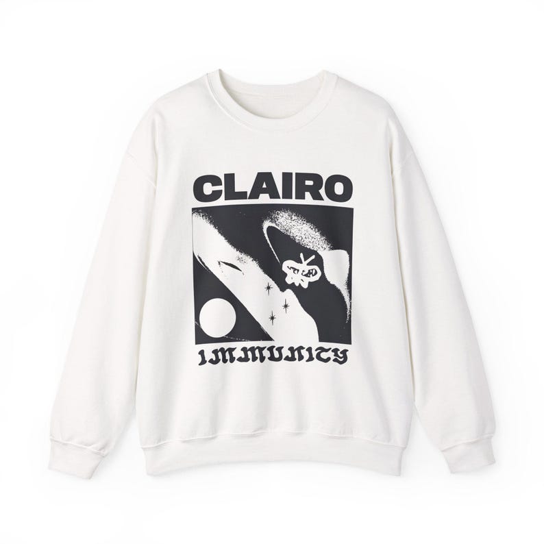 Clairo Sweatshirt - Pop Music - Immunity Album Sweatshirt - Charm Album ...