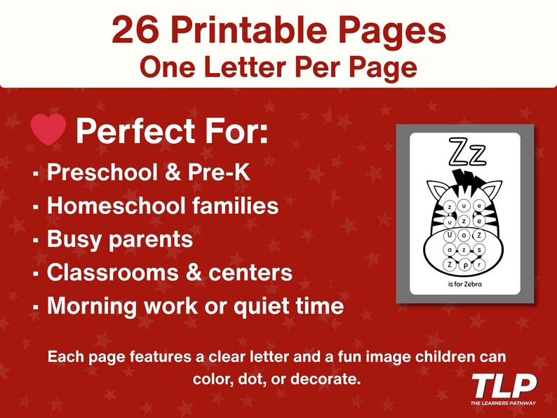 Alphabet Letter Recognition Worksheets | A–Z Coloring & Dot Pages for ...