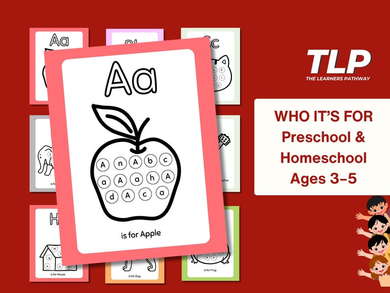 Alphabet Letter Recognition Worksheets | A–Z Coloring & Dot Pages for ...