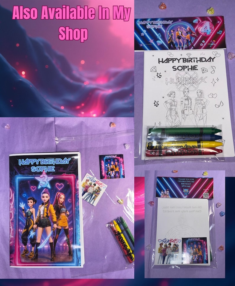 K-pop Demon Hunters Party Favors | Custom Candy Bar Wrappers|k Pop ...