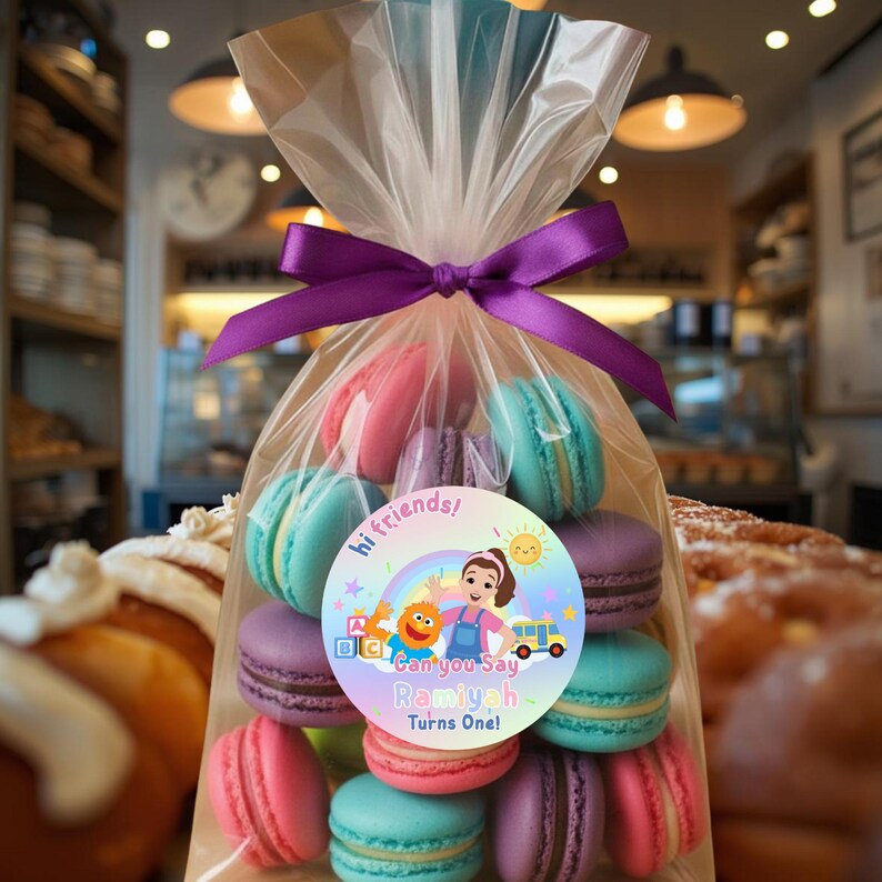 Ms. Rachel Party Labels| Birthday Favor Stickers | Cup, Bag, Box ...