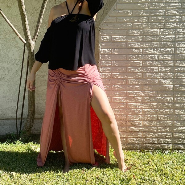 Double Slit Skirt - Etsy