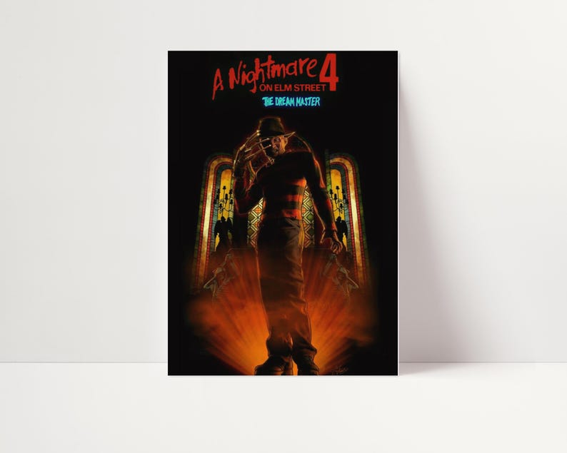 A Nightmare on Elm Street 4 Horror Movie Poster Print Wall Art A4 A3 - Etsy
