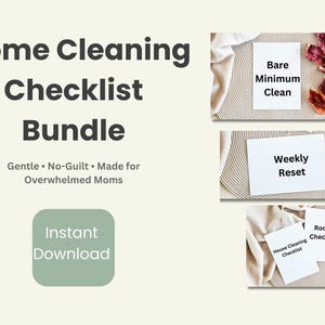 Bare Minimum Cleaning Checklist - Etsy