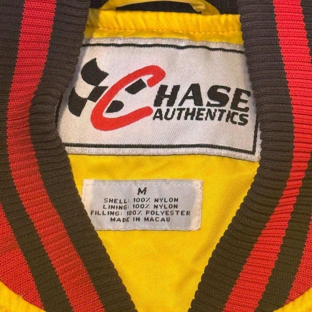 Vintage Kellogg's Corn Flakes Racing Jacket Chase Authentics Yellow ...