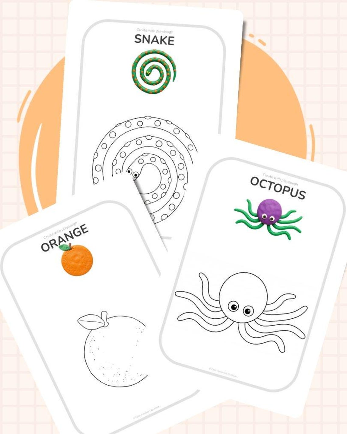 34 Playdough Mats Printable Bundle | Animals, Food, Transport & Nature ...