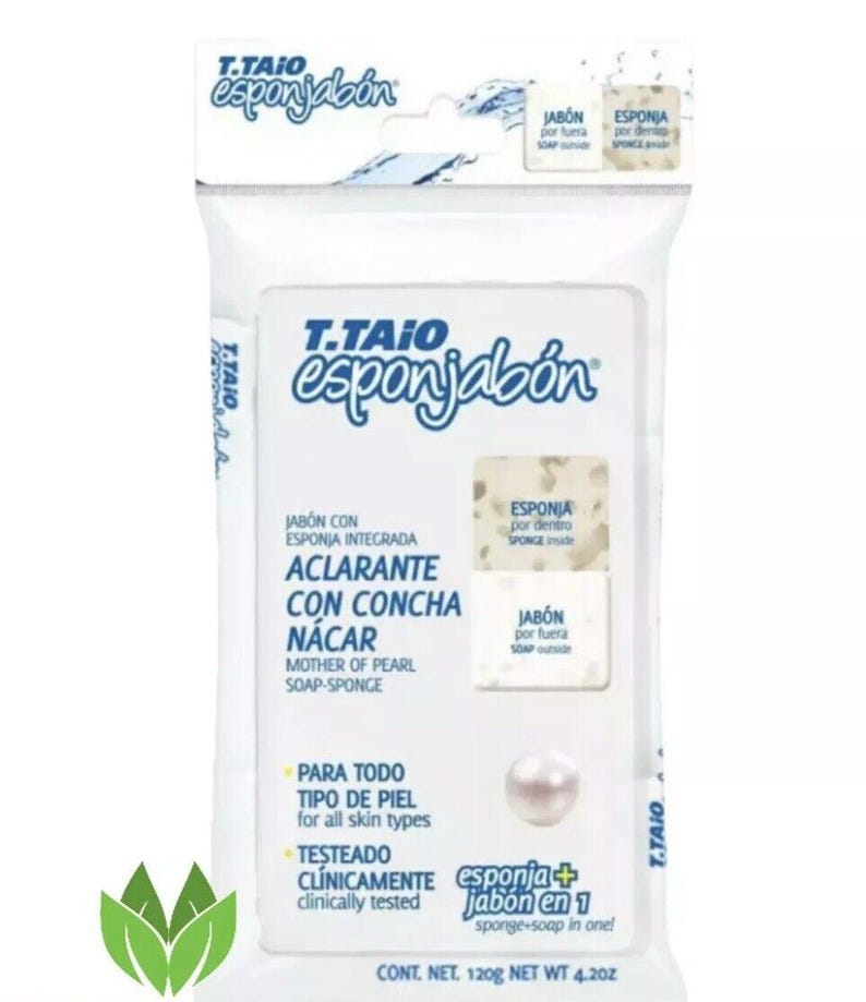 The 9 X T.taio Esponjabon Concha Nacar Mother Pearl Soap Sponge Bar ...