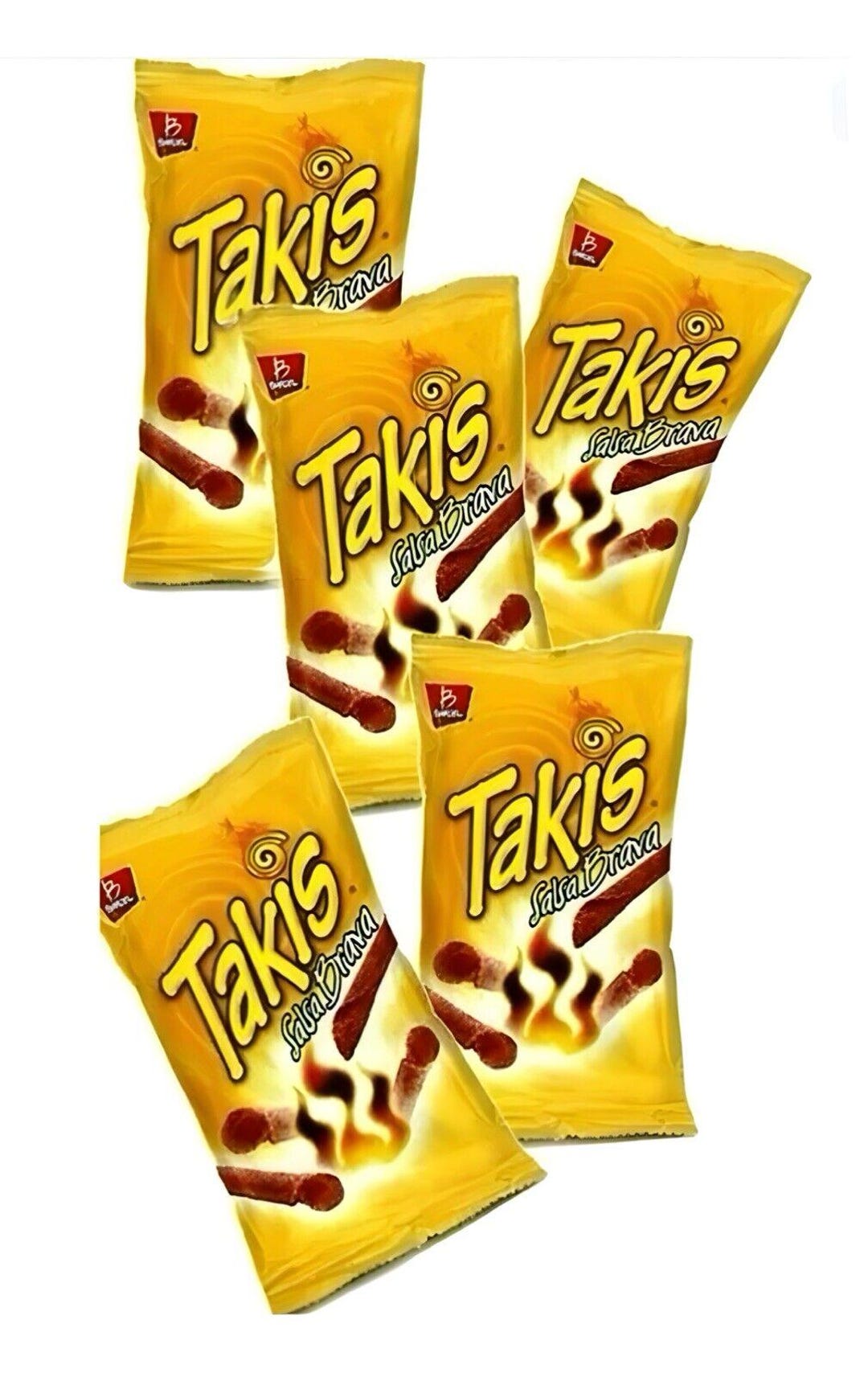 Barcel Takis Salsa Brava 56g Box W|5 Bags Papas Snack Authentic From ...