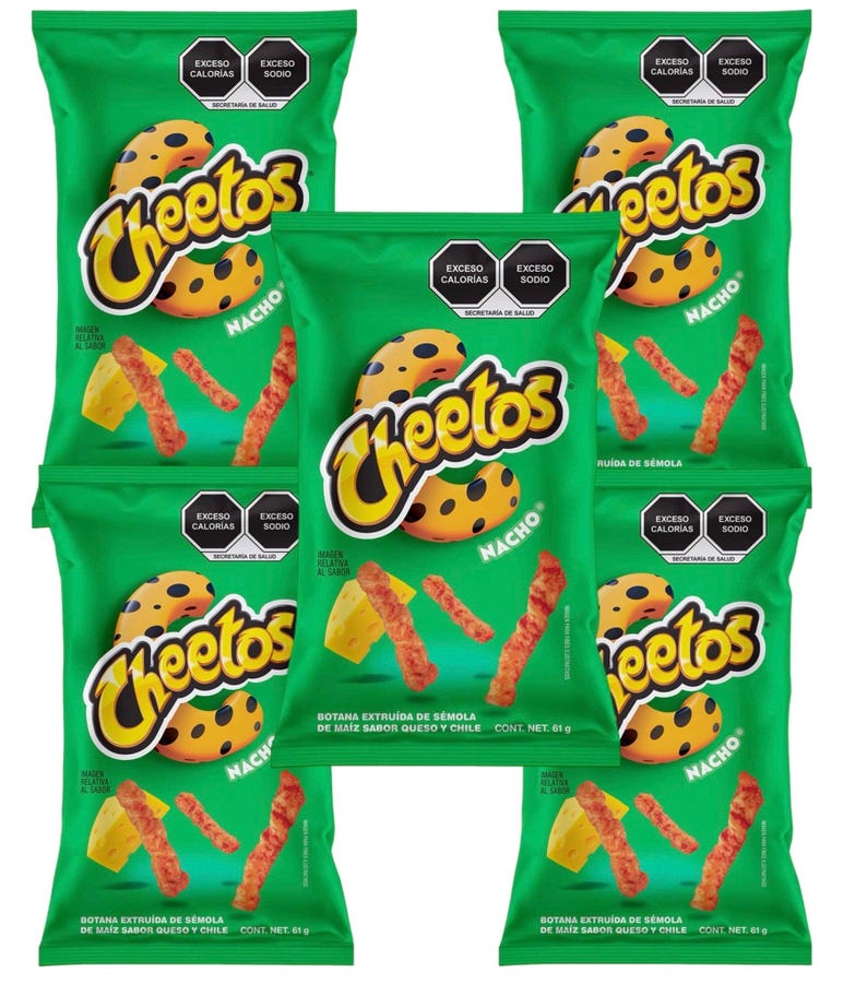 Sabritas Cheetos Nacho 60g Box W| 5 Bags Papas Snacks Authentic From ...