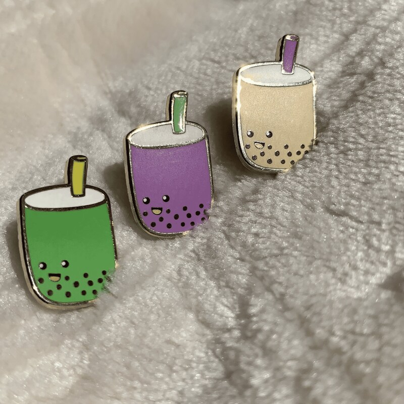 Bubble Tea Enamel Pin - Etsy