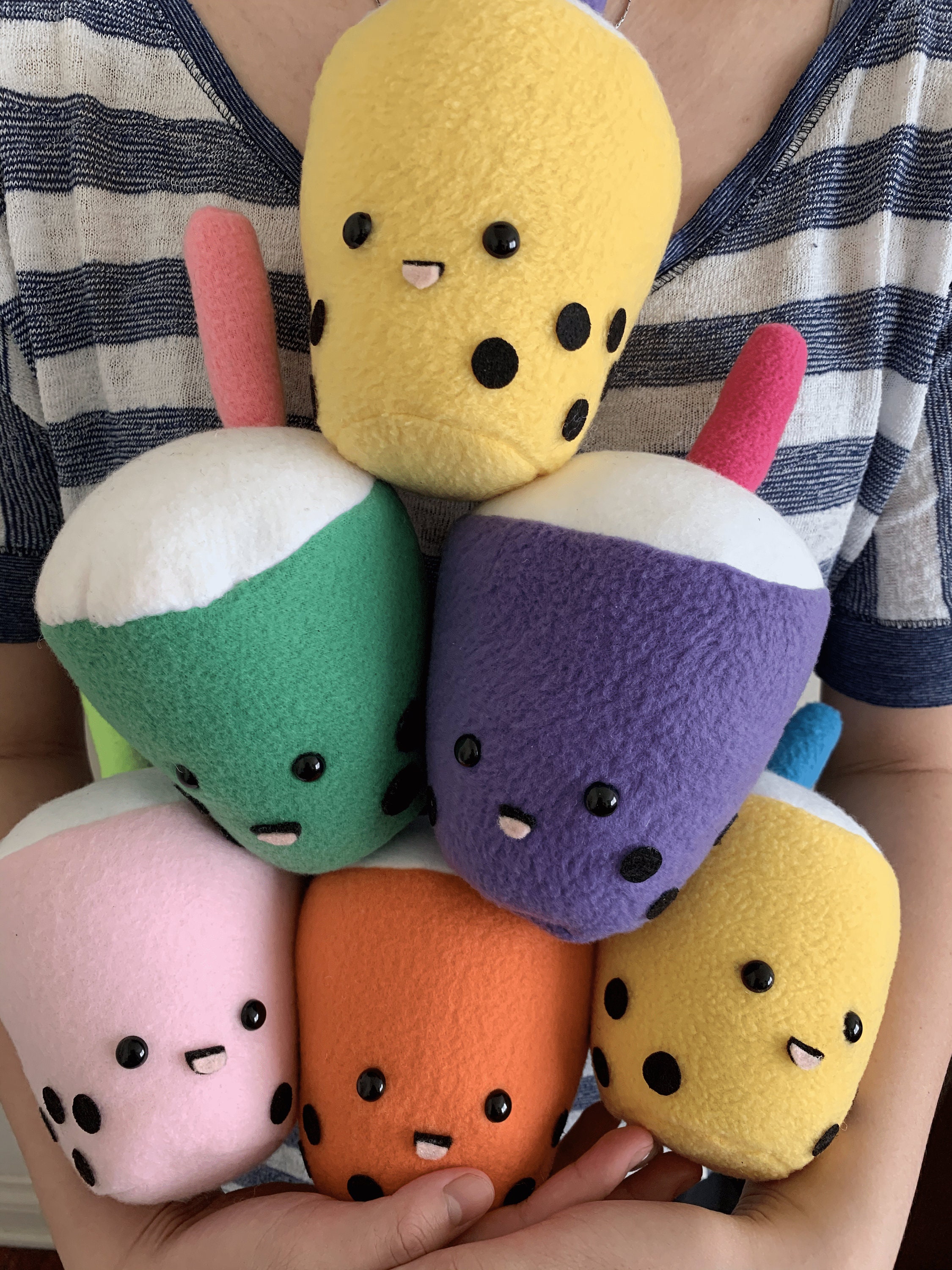Boba Bubble Tea Plush Toy - Etsy