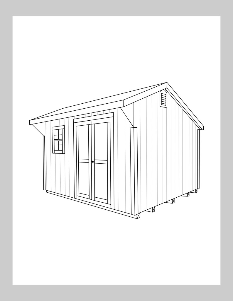 Shed Coloring Pages - Etsy