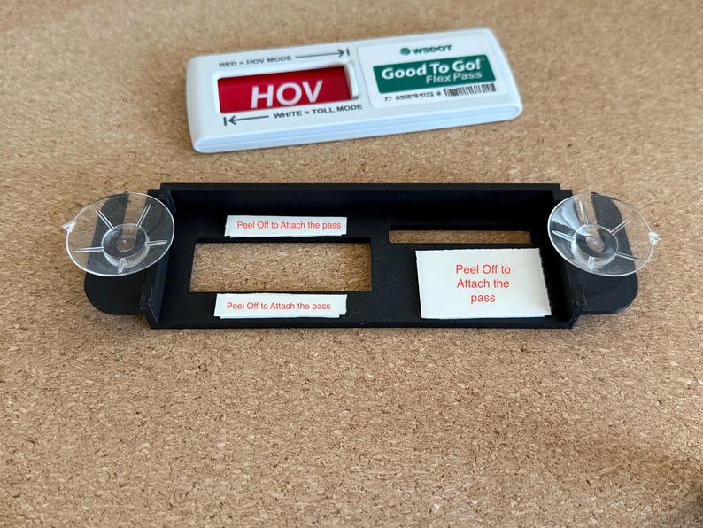 Removable Good to Go Flex Pass Holder – Suction Cup Windshield Mount ...