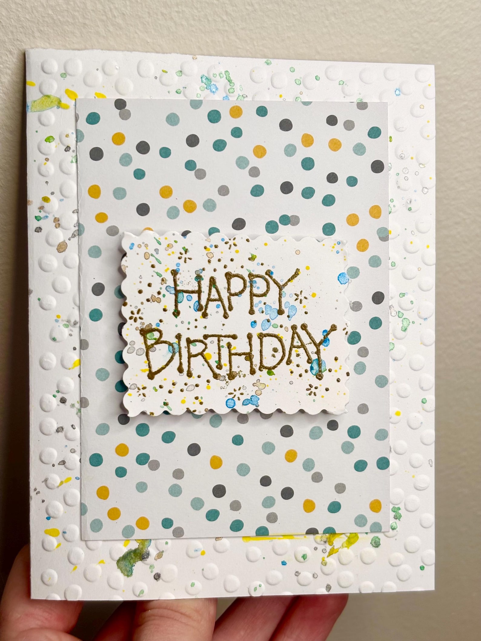 Happy Birthday Card | Confetti Style - Etsy